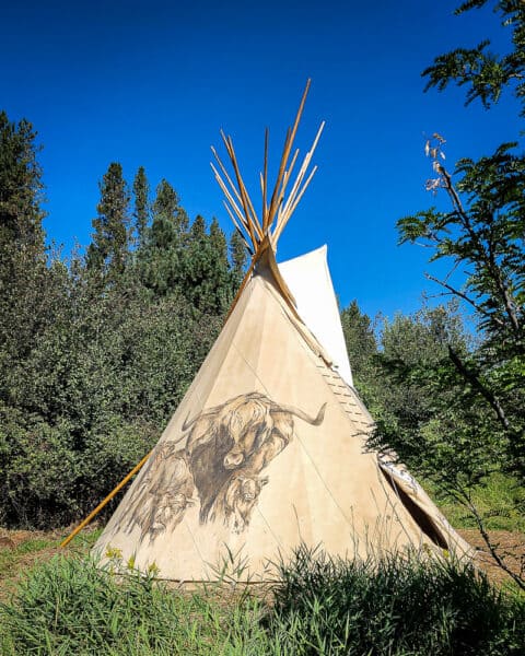 Teepees by the River